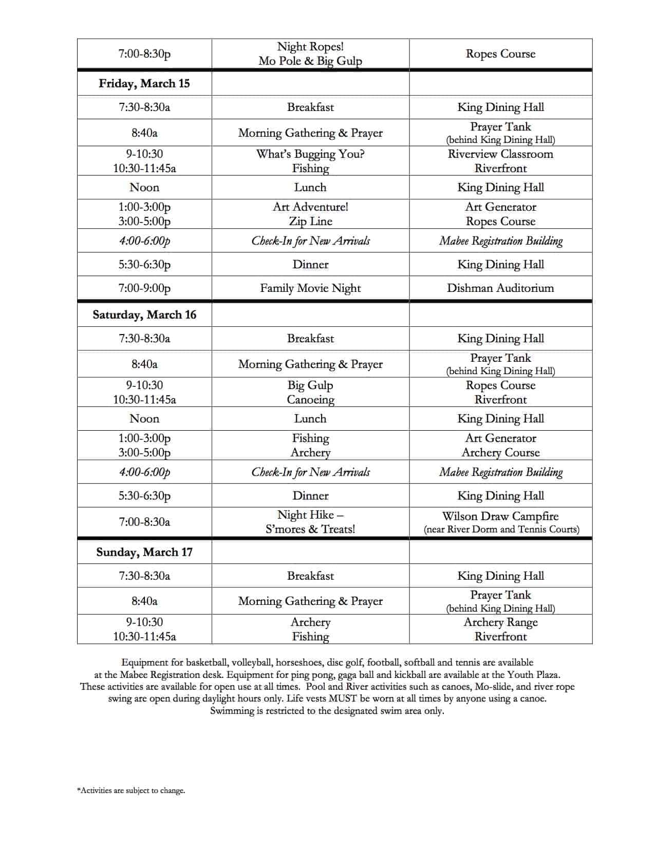 Spring Break Getaway • Presbyterian Mo-Ranch Assembly