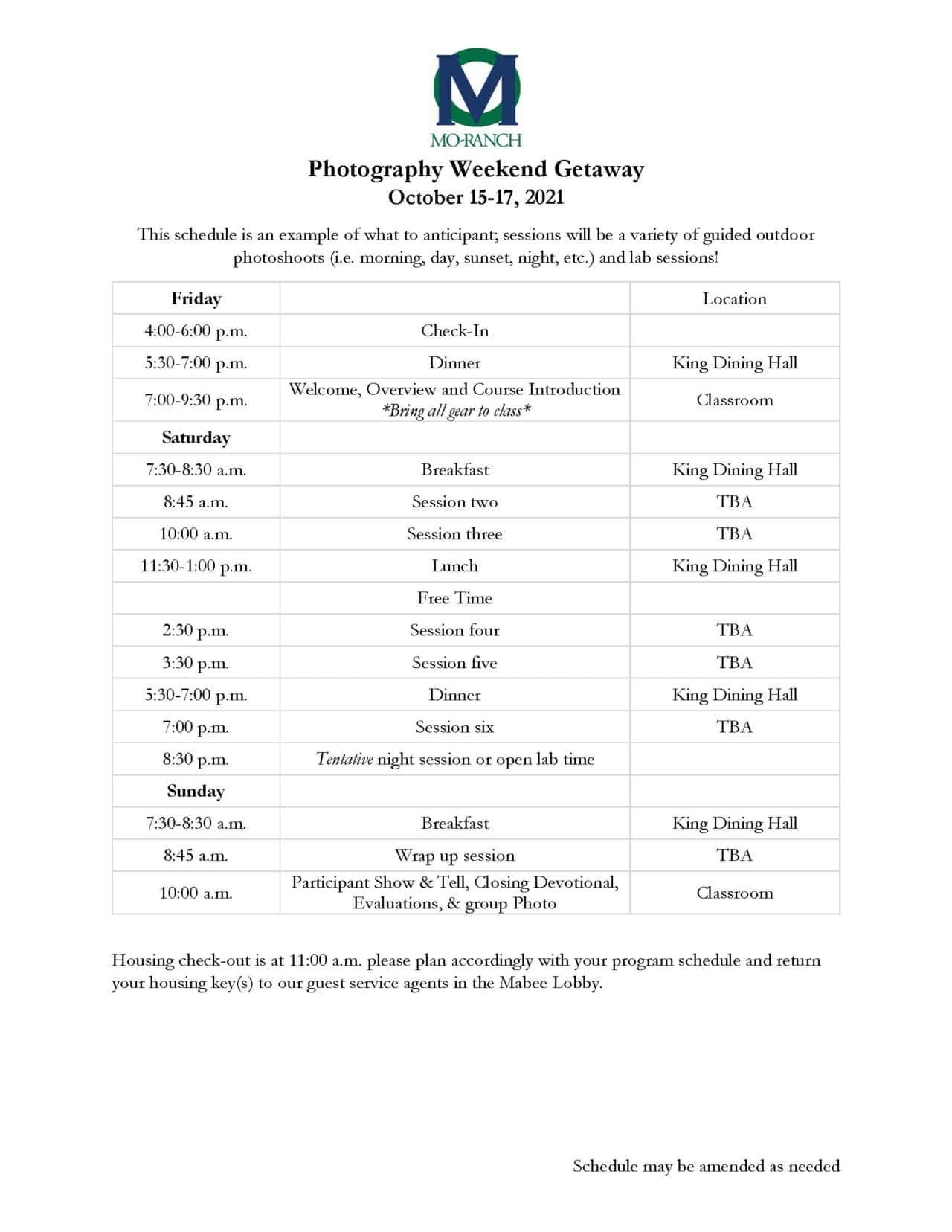 Photography Weekend Getaway • Presbyterian Mo-Ranch Assembly